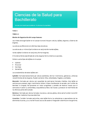 Tema 2. Salud y Enfermedad - Tema 2. Salud y Enfermedad SALUD Y ...