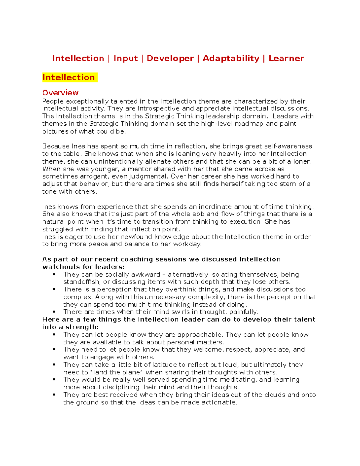 Strength Quest 2 - The lecture was really interesting. - Intellection | Input | Developer ...