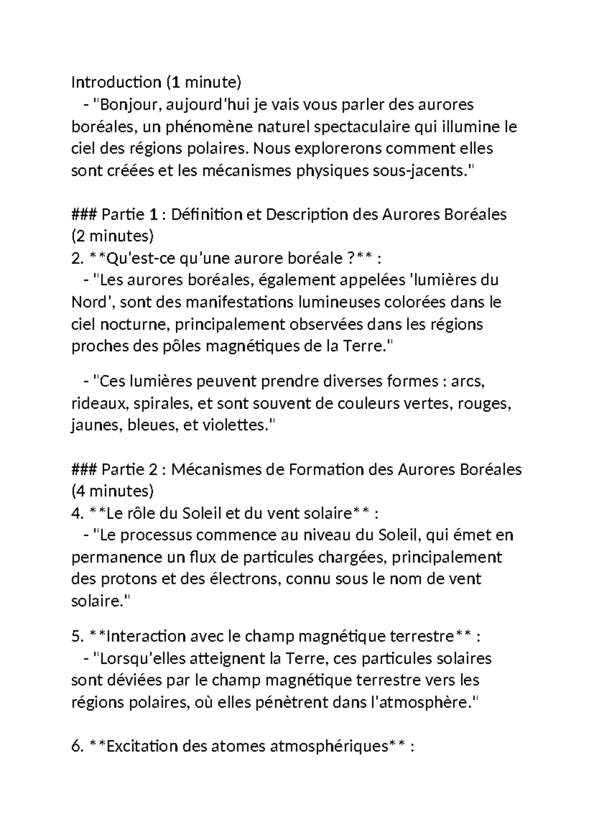 Introduction - C'est une aide pour orale - Introduction (1 minute ...