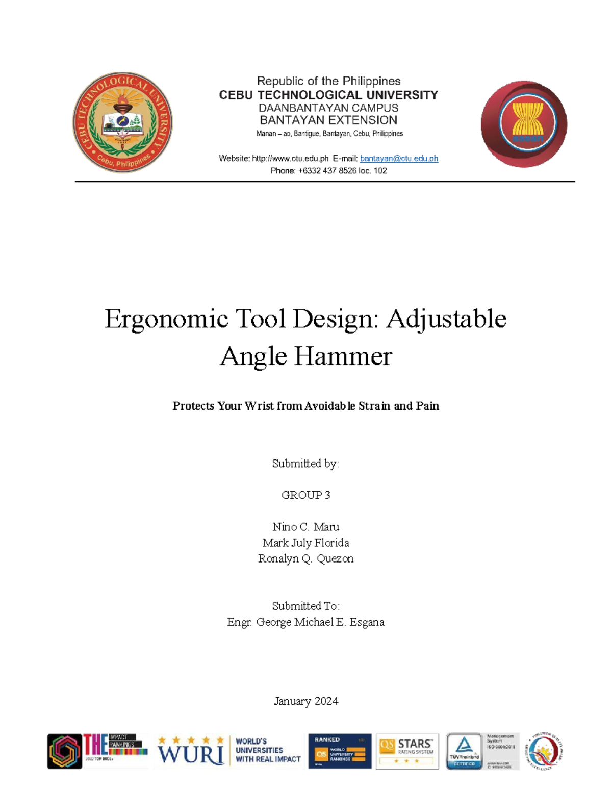 Adjustable angle hammer head - Ergonomic Tool Design: Adjustable Angle ...