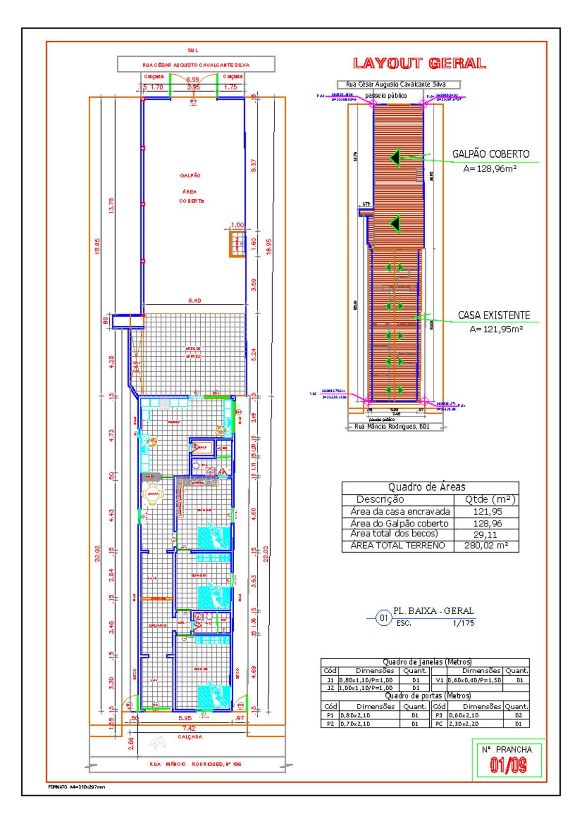 PL Baixa E Layout Geral - QUARTO 03 prateleiras CHUVEIRO BECO BECO BECO BECO BECO COZINHA BECO ...