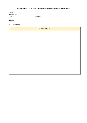 FINAL LAB Report BIO122 (EXPERIMENT 1) - BIO HISTOLOGY OF CELLS AND ...