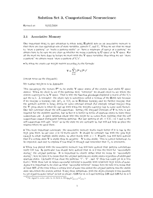 Quiz 2 - Computational Neuroscience - ☎ ☞☛ ★ ★ - Studocu
