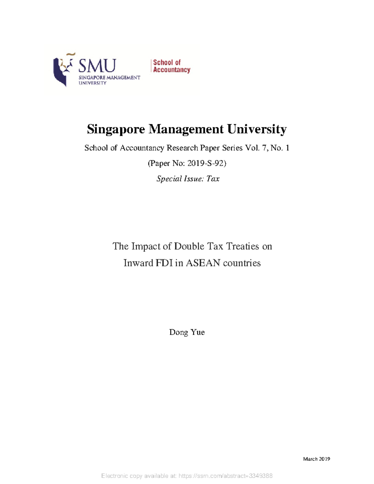 Double Tax Relief Assignment Advance Taxation Tax 667 (Example of ...