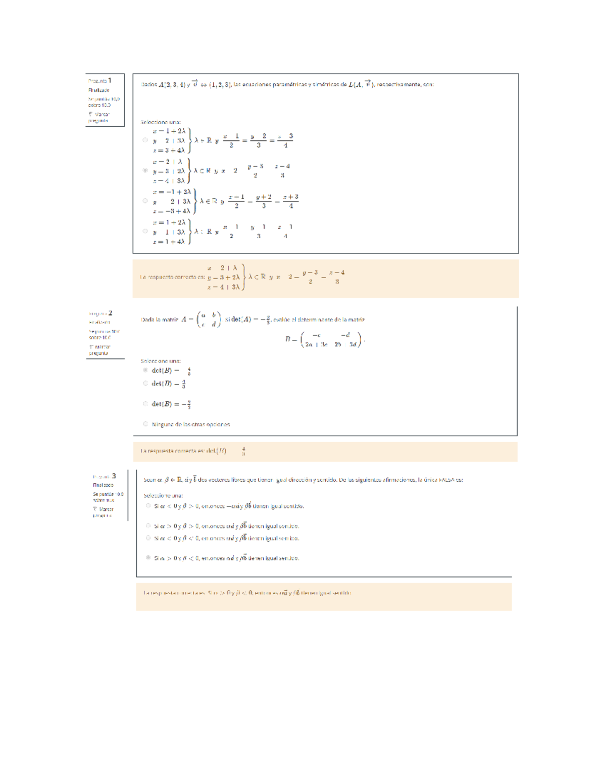 Parcial 2 vectorial - Geometria Vectorial - Studocu