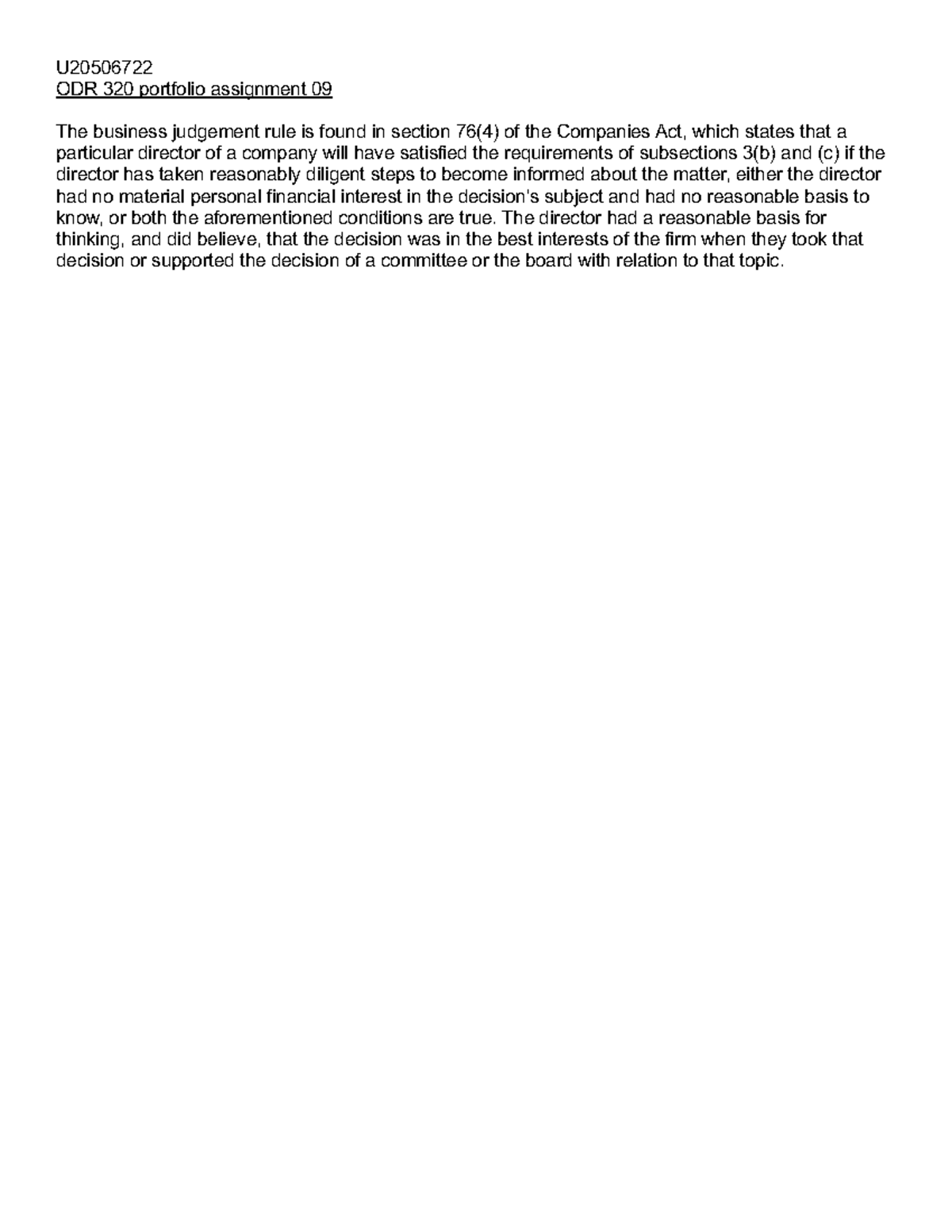 Odr 10 - TUT 10TH WEEK - U2050 6722 ODR 320 portfolio assignment 09 The ...