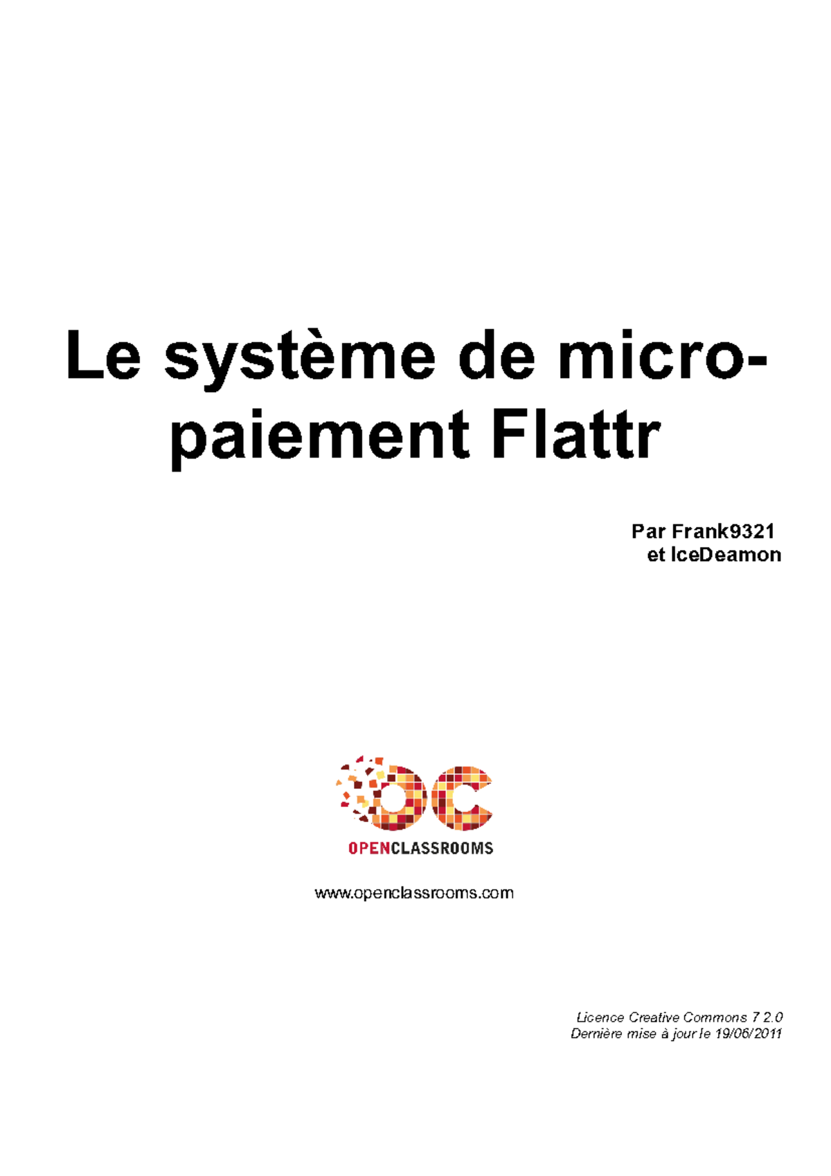 le systeme de micro paiement flattr - Le système de micro- paiement ...