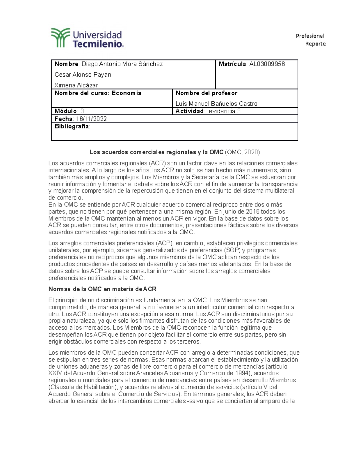 Act 6 economia - buen - Nombre: Diego Antonio Mora Sánchez Cesar Alonso ...