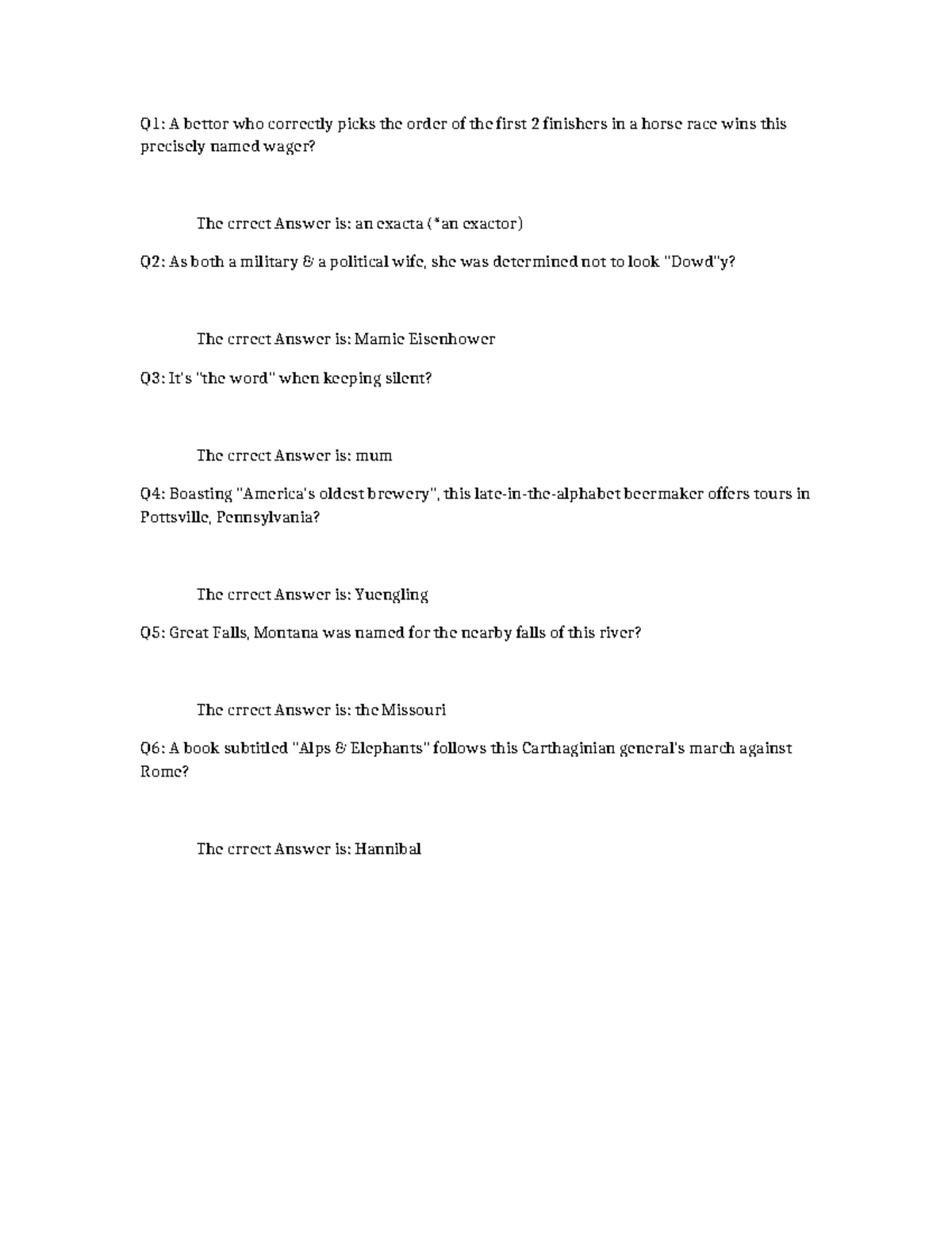 4 HW for NUZZ - asasdas - Q1: A bettor who correctly picks the order of ...