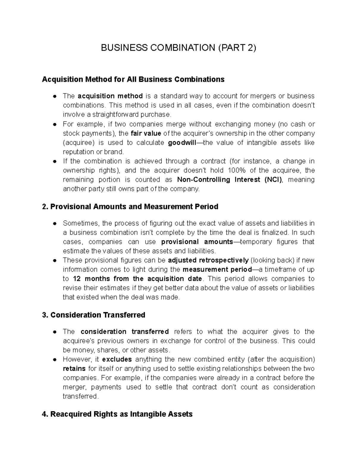 Business Combination (PART 2) - BUSINESS COMBINATION (PART 2 ...