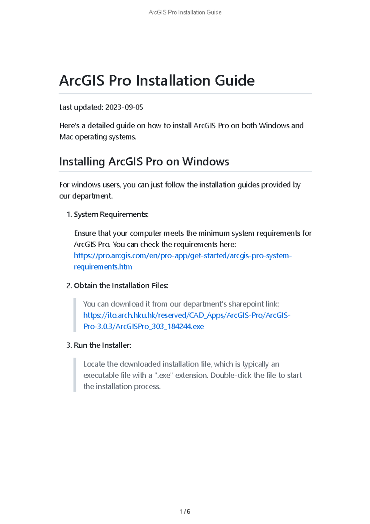 Arc GIS Pro Installation Guide - ArcGIS Pro Installation Guide Last ...