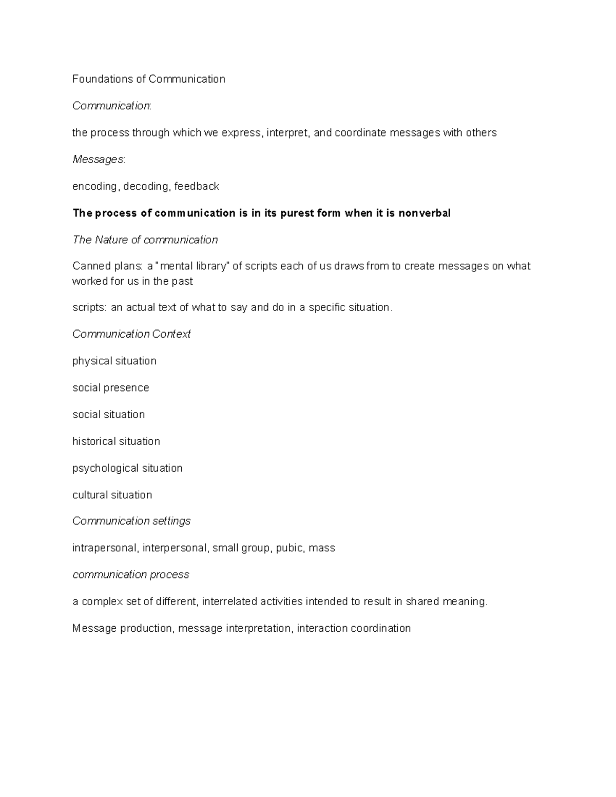 Foundations of Communication - Foundations of Communication ...