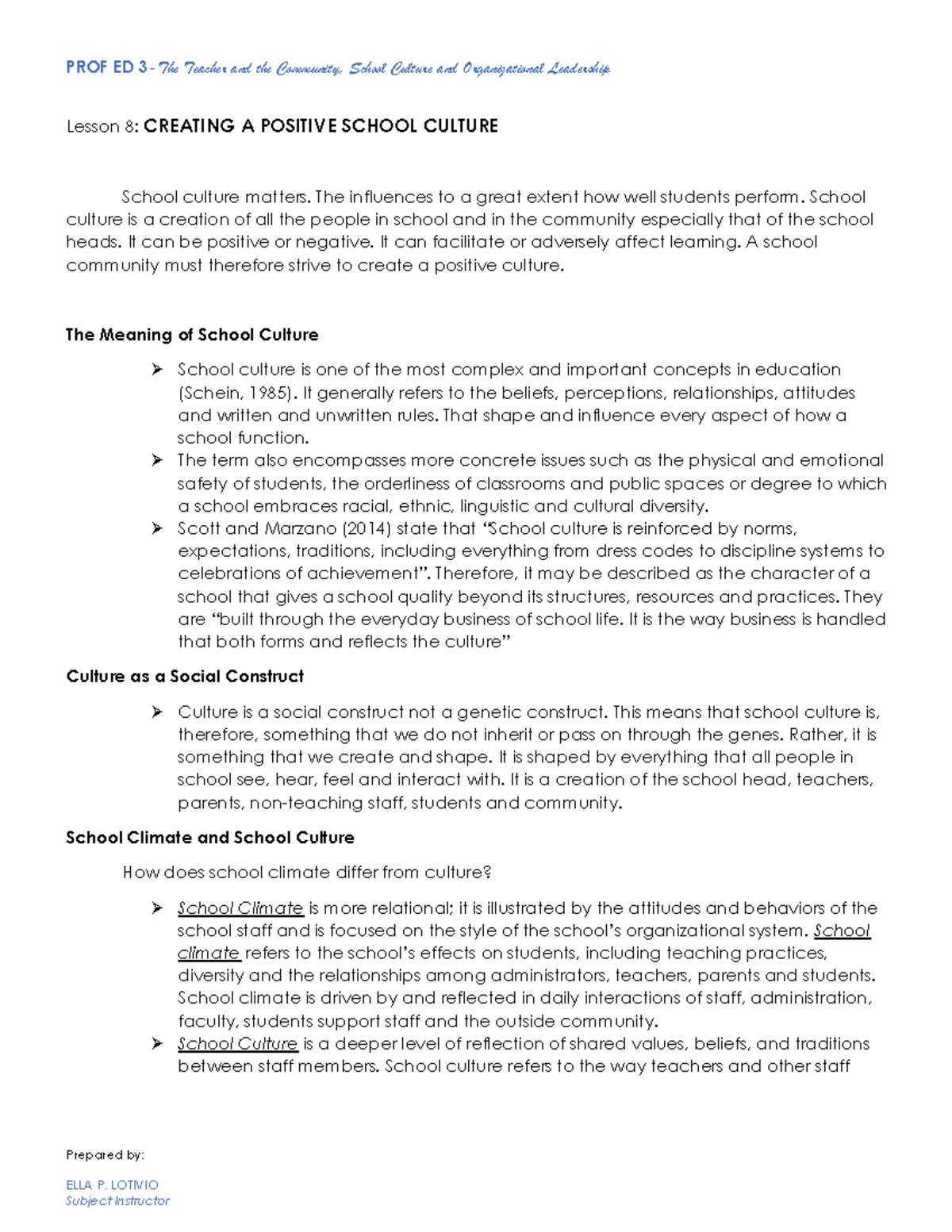 Lesson-8 - Summary BSED - English - Prepared by: ELLA P. LOTIVIO Lesson ...