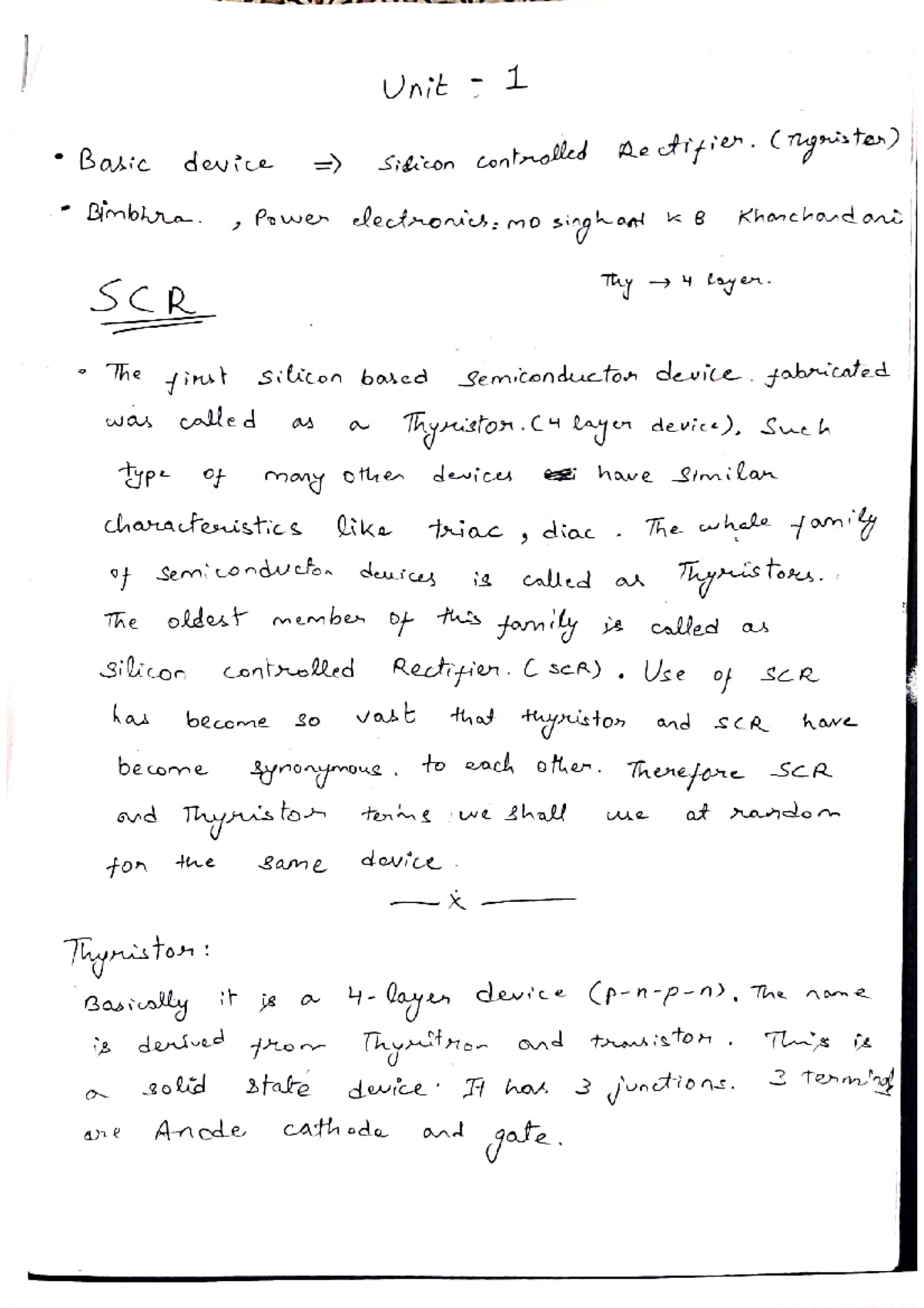 EEN-303 Notes - Power Electronics - Studocu