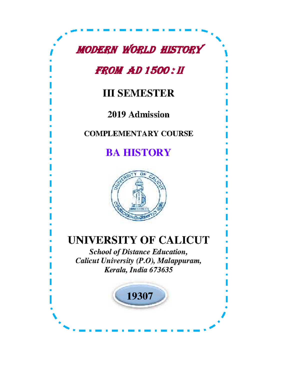 Modern world history from AD 1500 - MODERN WORLD HISTORY FROM AD 1500 ...