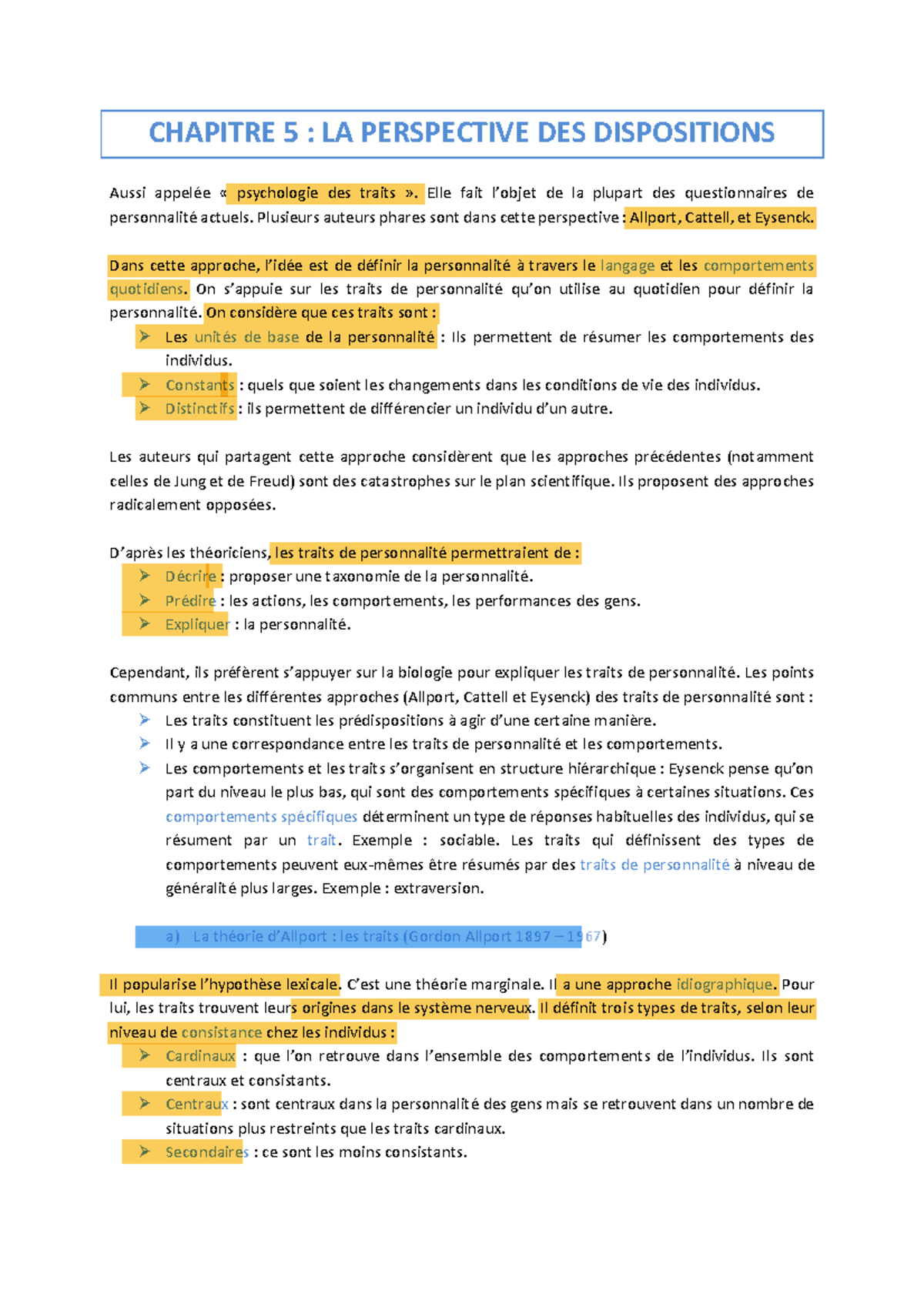 Chapitre 5 - personnalité - Warning: TT: undefined function: 32 Warning: TT: undefined function ...