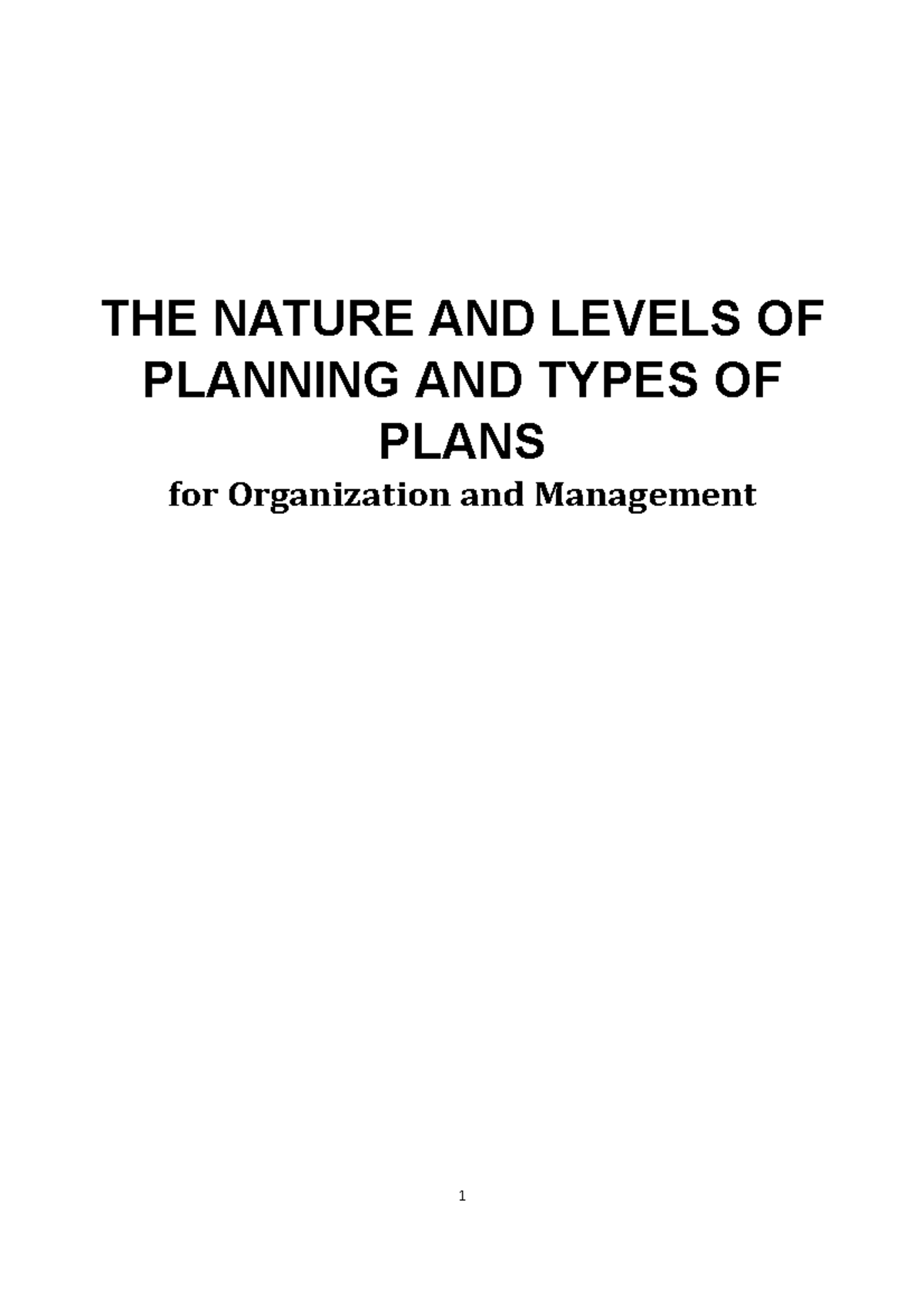 Orgman (TASK 5) - Lesson and Activity - THE NATURE AND LEVELS OF ...