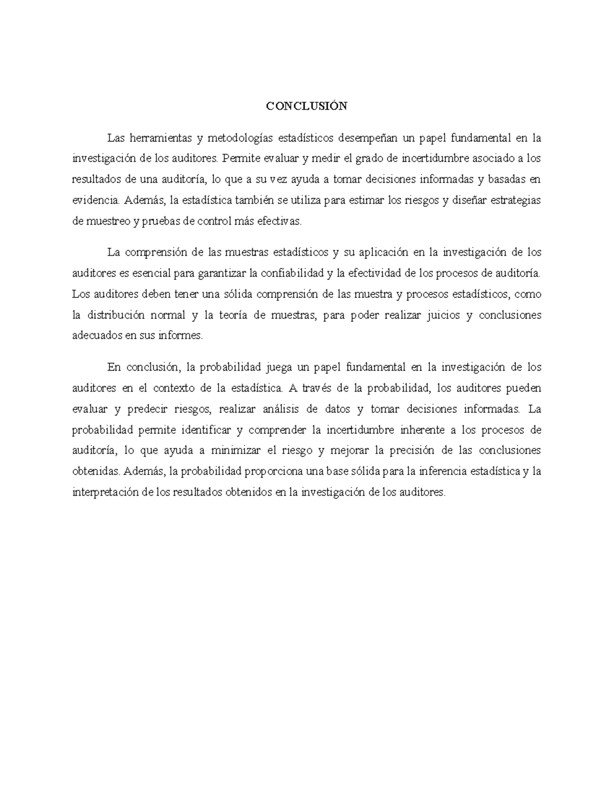 Conclusión - es conclusion sobre tema basica de matematica - CONCLUSIÓN ...
