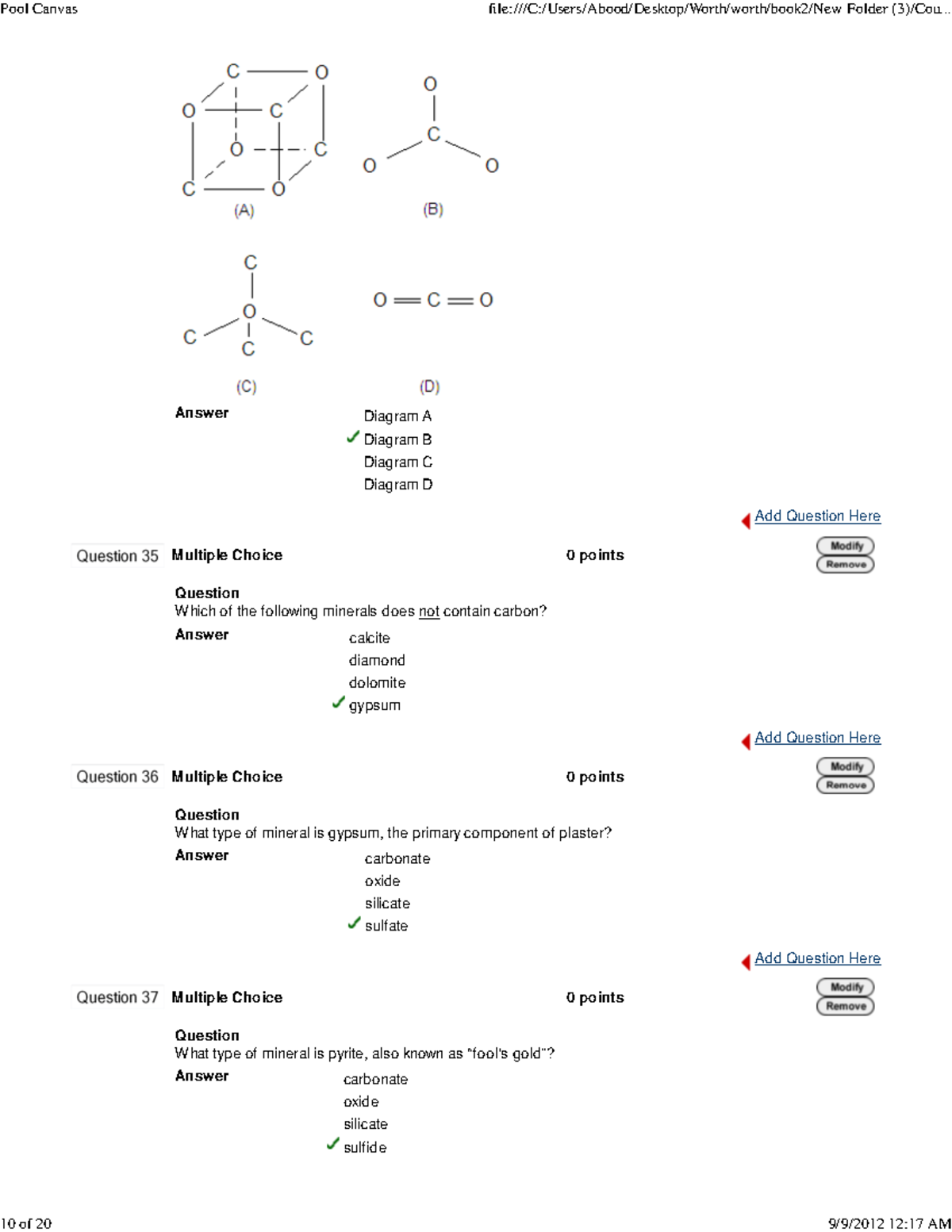 Ch3 - Answer Diagram A Diagram B Diagram C Diagram D Add Question Here ...