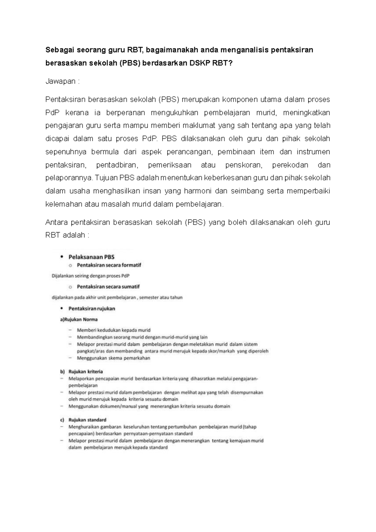 RBTS3383 Tutorial - Sebagai seorang guru RBT, bagaimanakah anda ...