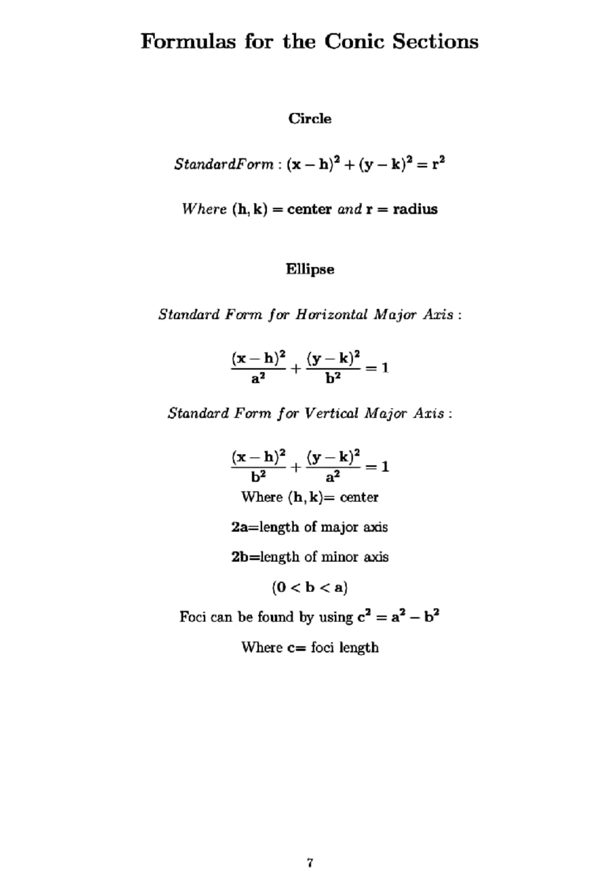 Adobe Scan Mar 26, 2024 - Tutorial sheets - Formulas for the Conic ...