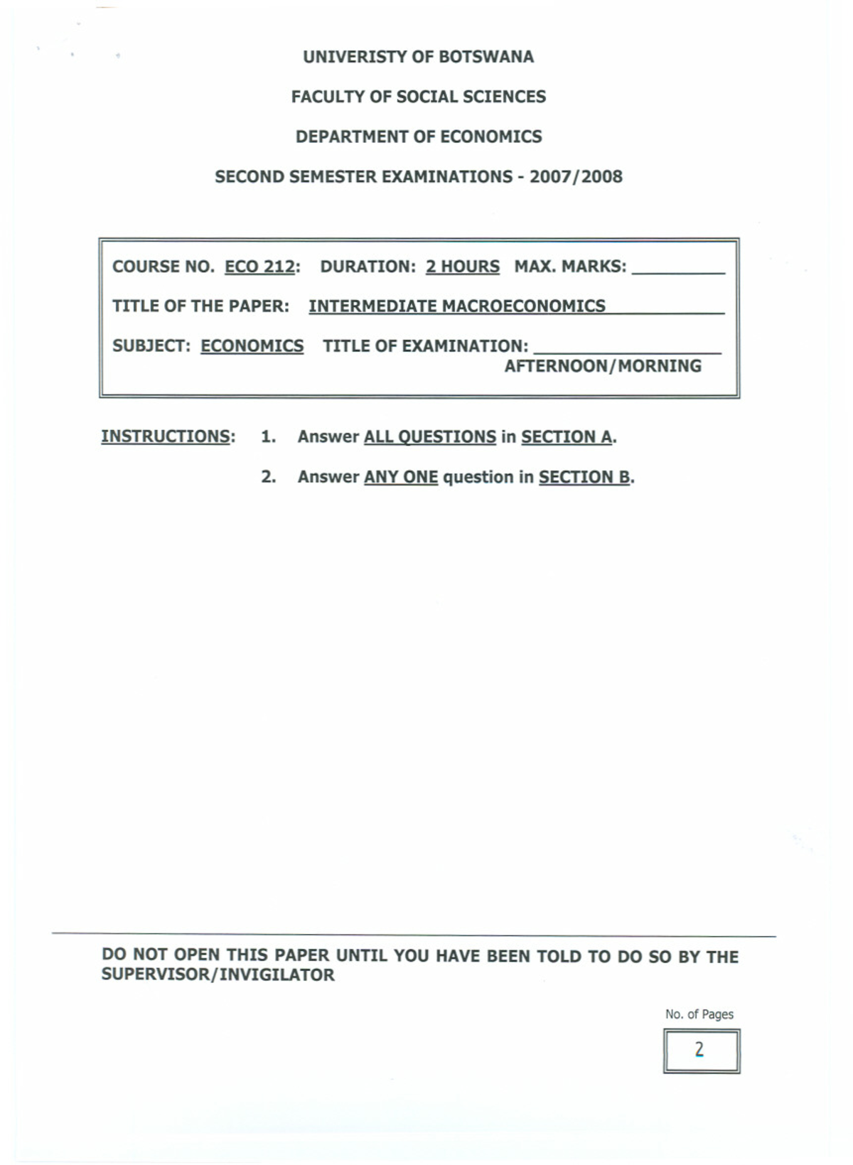 Eco 212 2008 exam - good material - Introduction to Accounting - Studocu