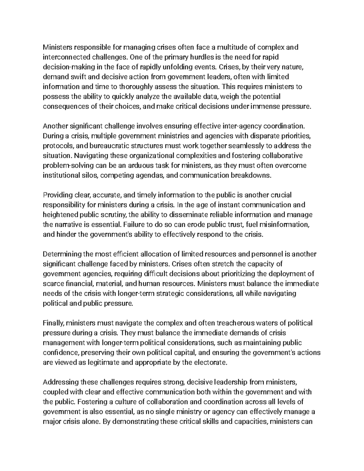 5 Strategy and Business Analysis (AE 302) Strategy and Business ...