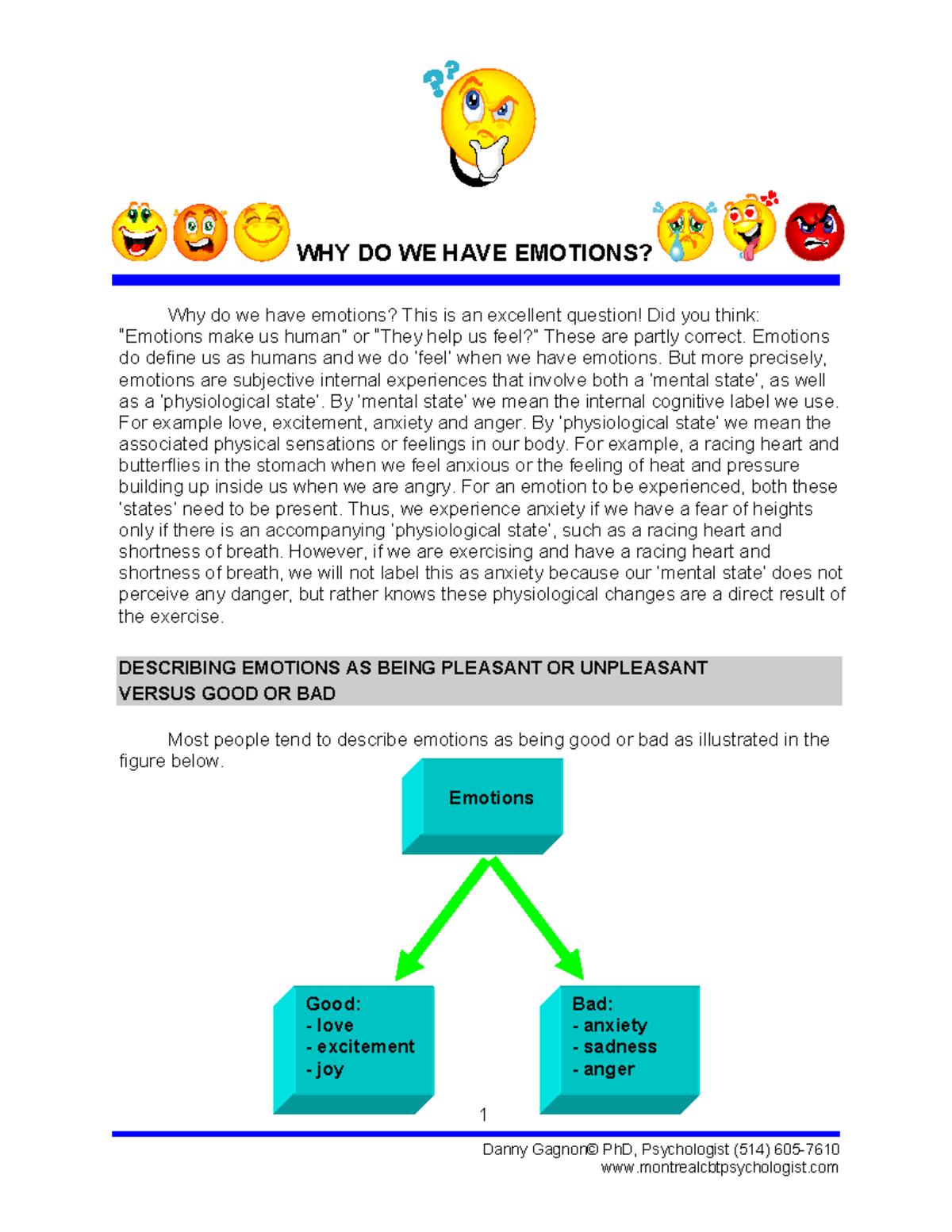 Lesson 5why do we have emotions - - Studocu