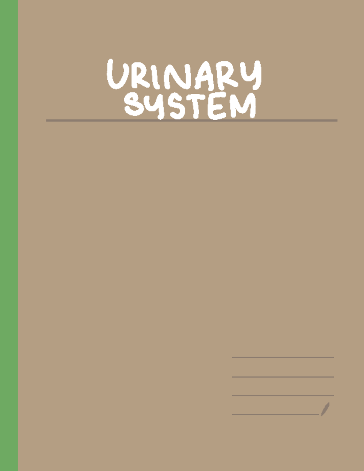 BIOL 242 L - Urinary System - URINARY SYSTEM Biology 242 LReviewsheet ...