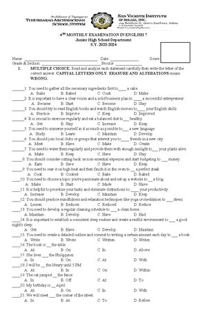 TEXT AS Connected Discourse - LESSON PLAN IN READING AND WRITING SKILLS ...