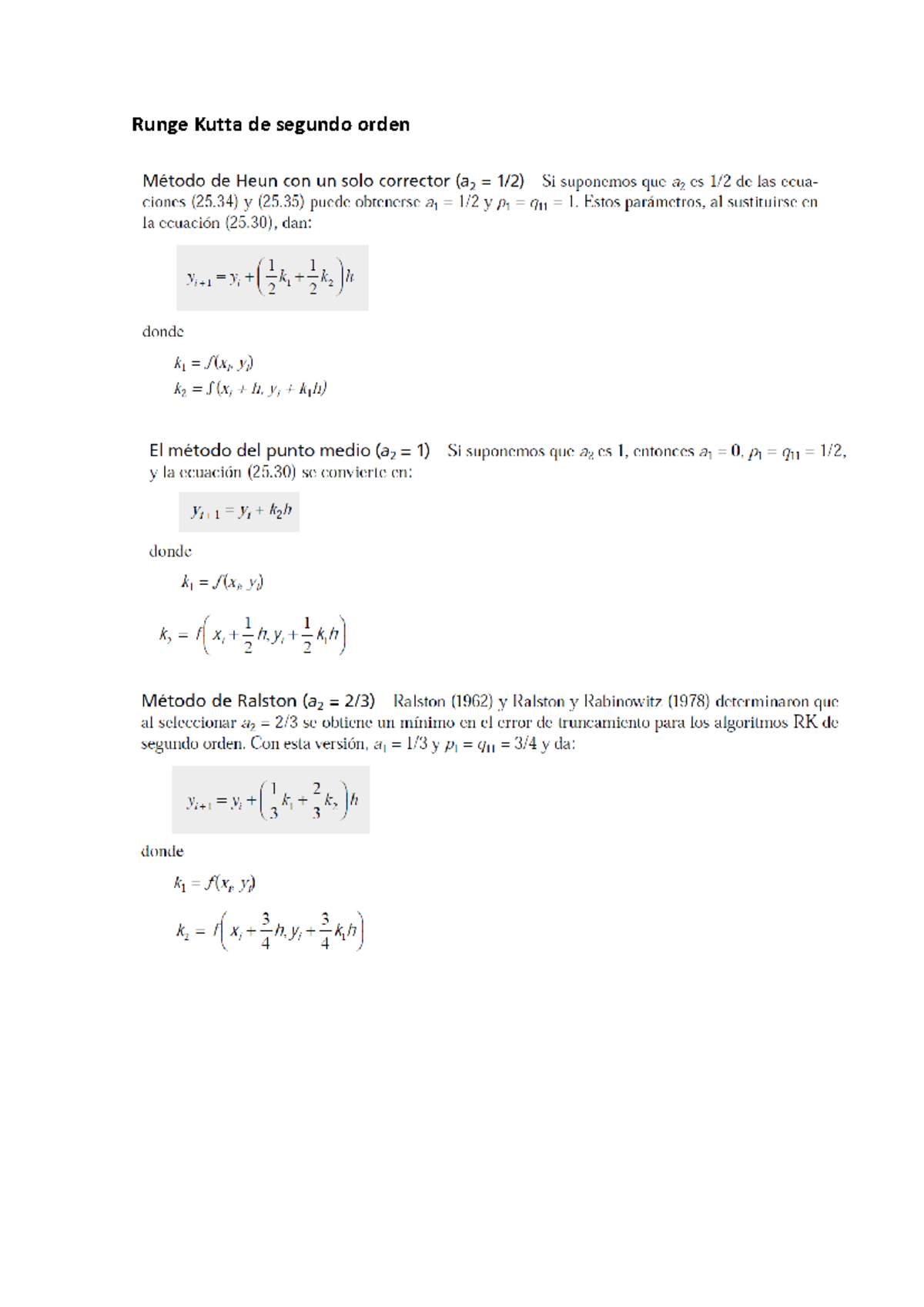 Runge Kutta - Métodos Numéricos - Studocu