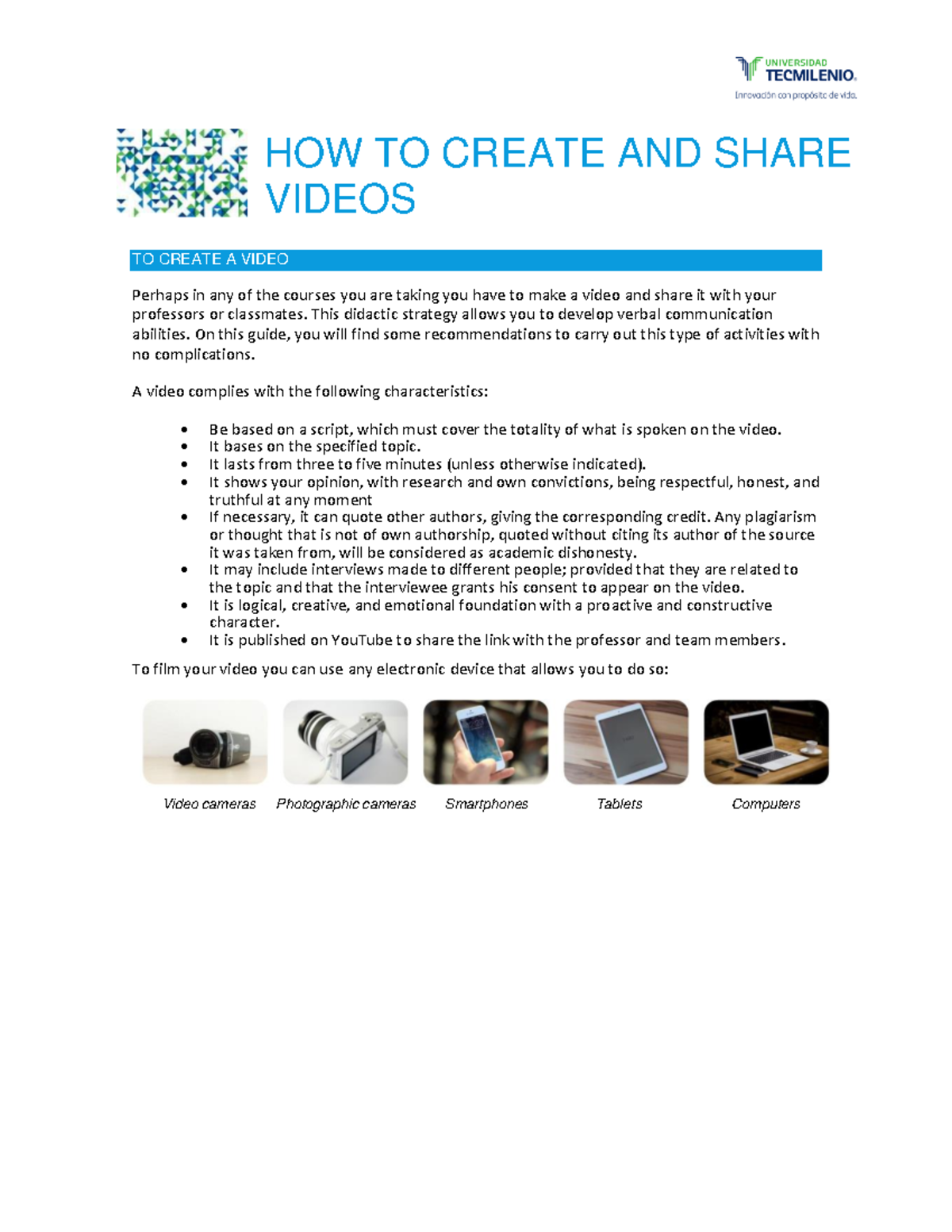 How to create and share videos - HOW TO CREATE AND SHARE VIDEOS TO ...