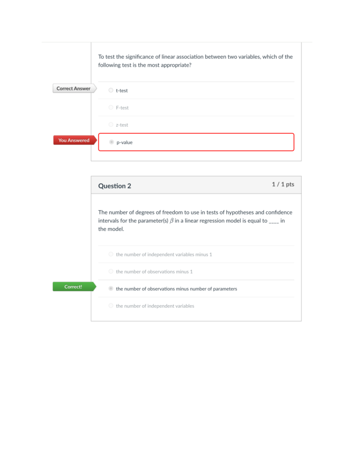 Quiz 1 - Quiz 1 with official answers - Data-driven Business Modeling ...
