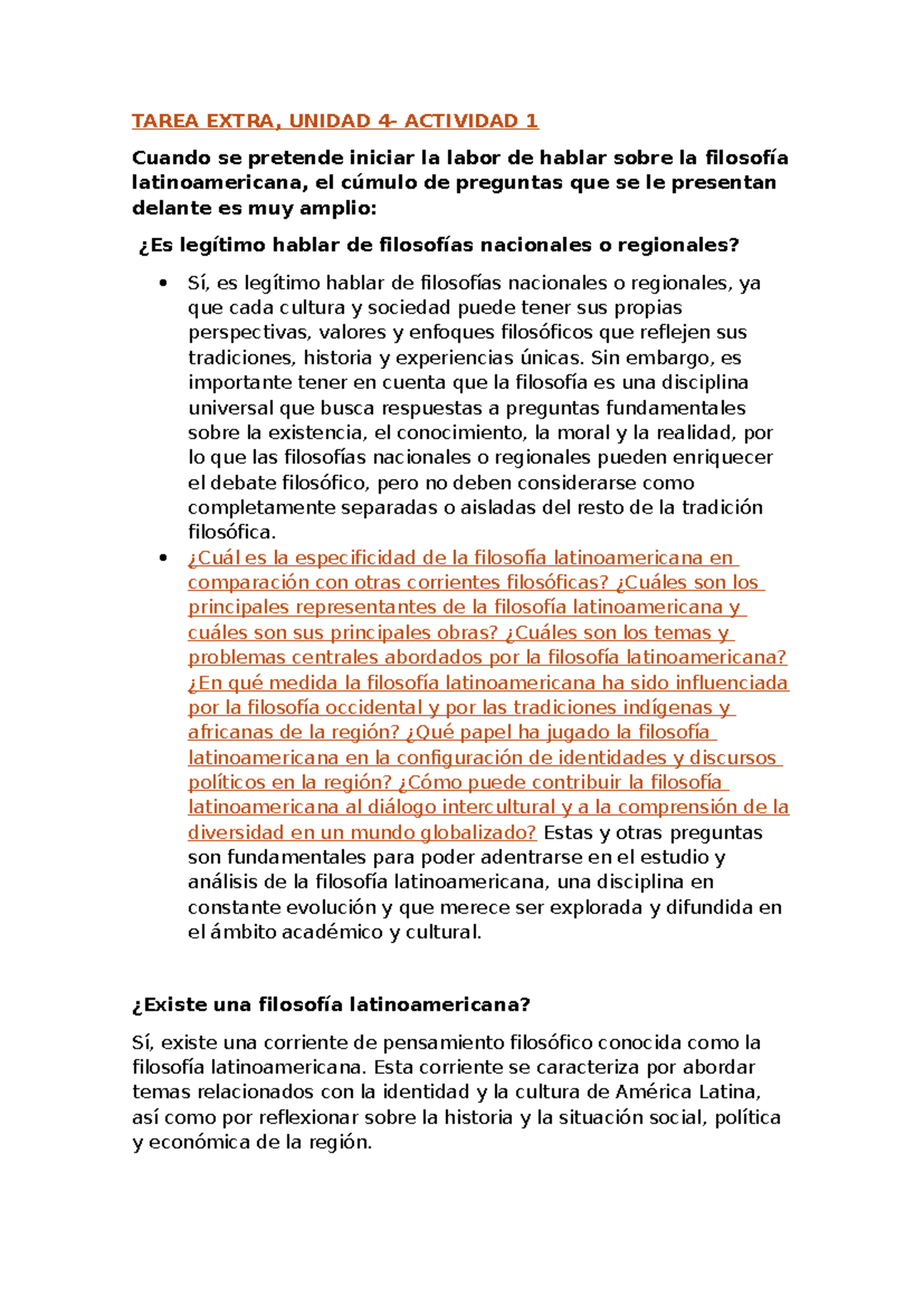 Tarea Extra Unidad 4-1 - notas - TAREA EXTRA, UNIDAD 4- ACTIVIDAD 1 Cuando se pretende iniciar ...