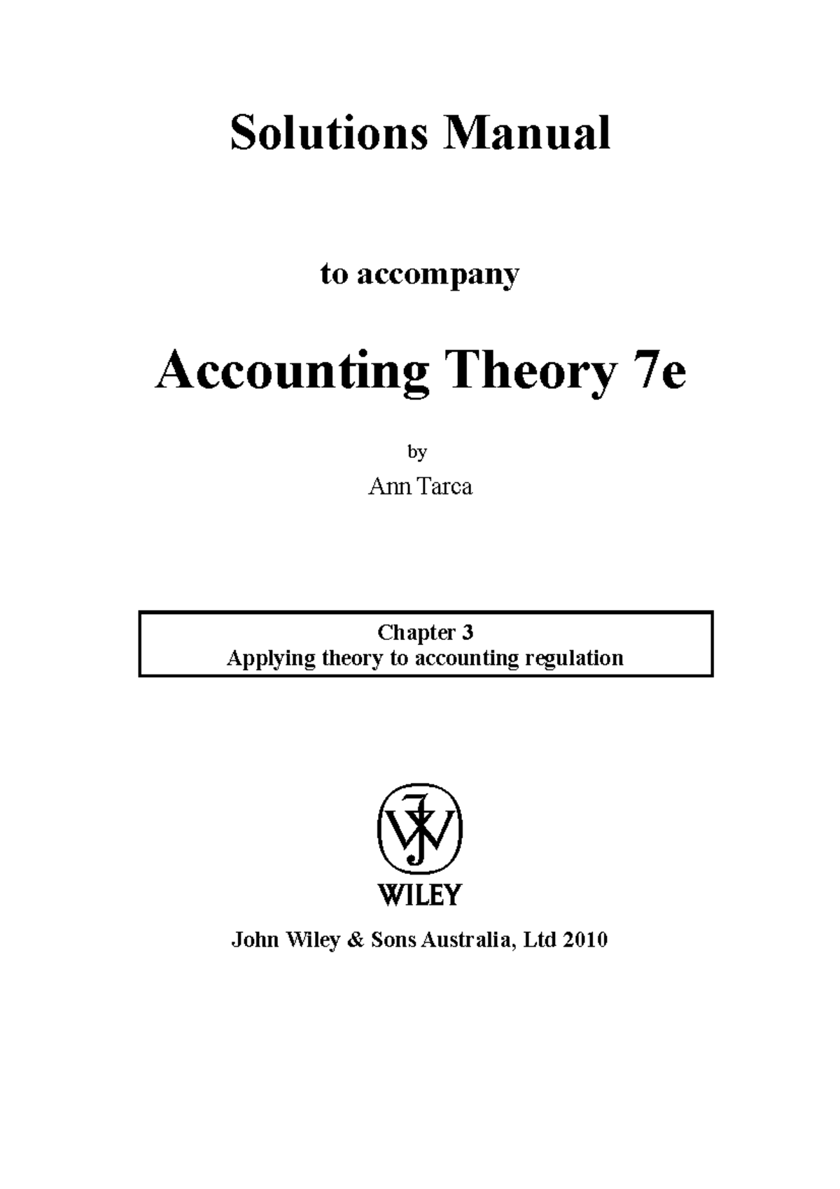 Ch03 sm god7e - wwwwwwwwww - Solutions Manual to accompany Accounting ...