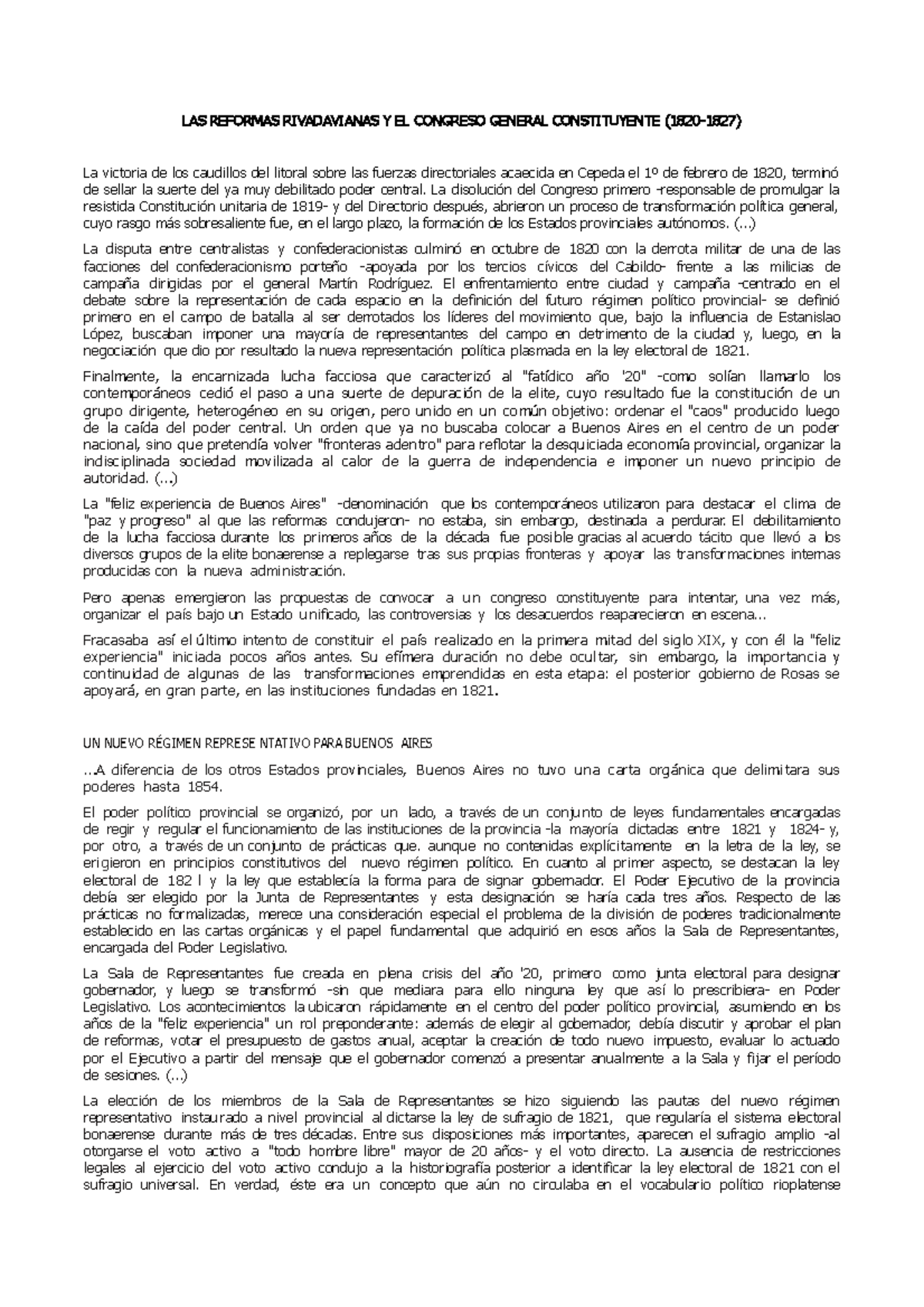 12 G Ternavasio Las reformas rivadavianas y el congreso general ...