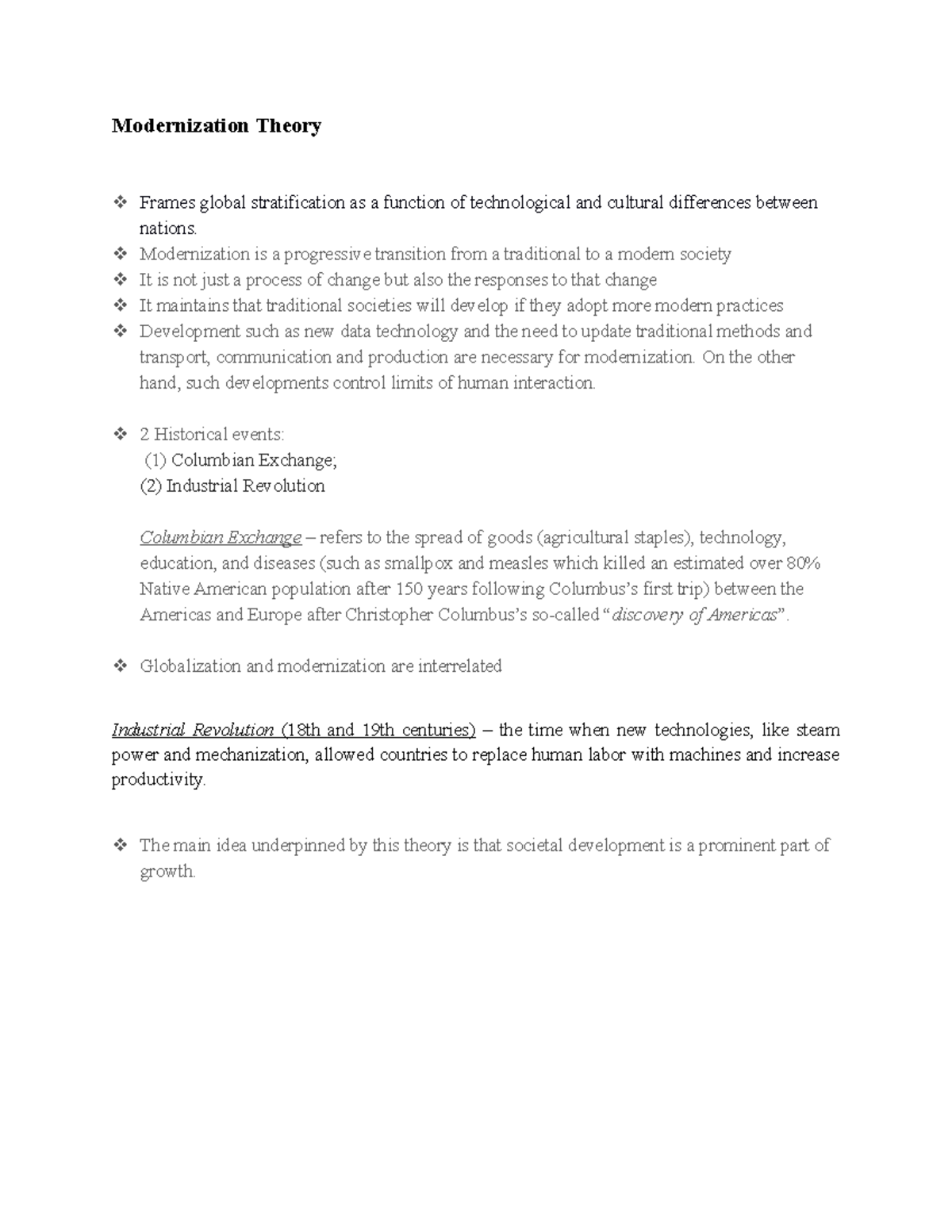 Modernization-Theory. - Modernization Theory Frames global ...