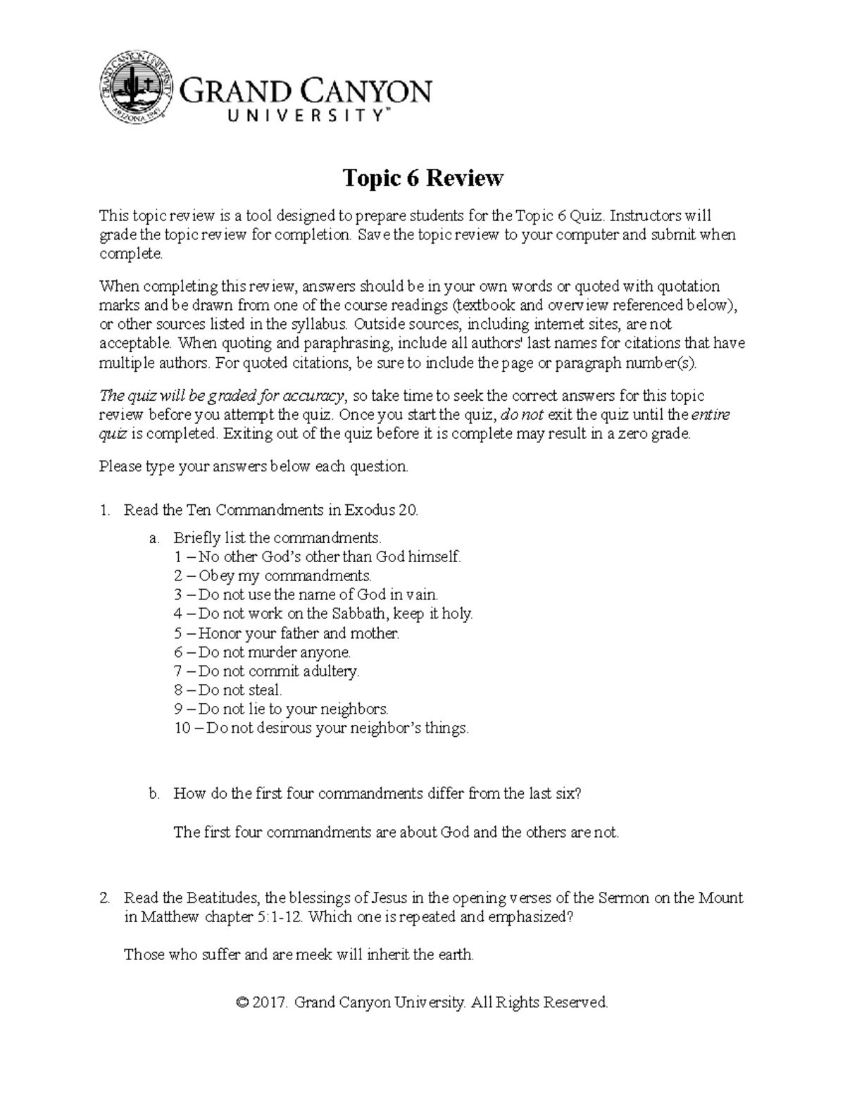 CWV-101-RS-T6Review-Online - Topic 6 Review This topic review is a tool ...