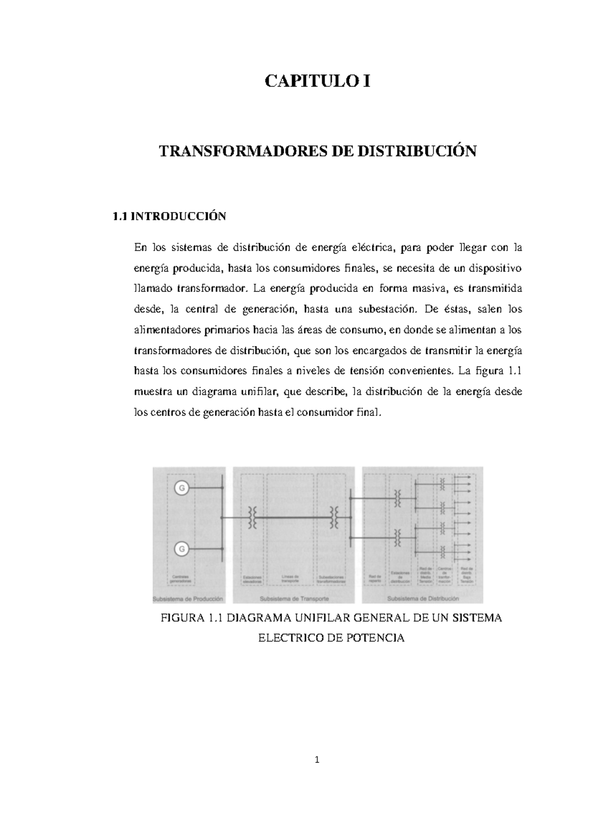 Pdfcoffee - sddsd - CAPITULO I TRANSFORMADORES DE DISTRIBUCIÓN 1 INTRODUCCIÓN En los sistemas de ...