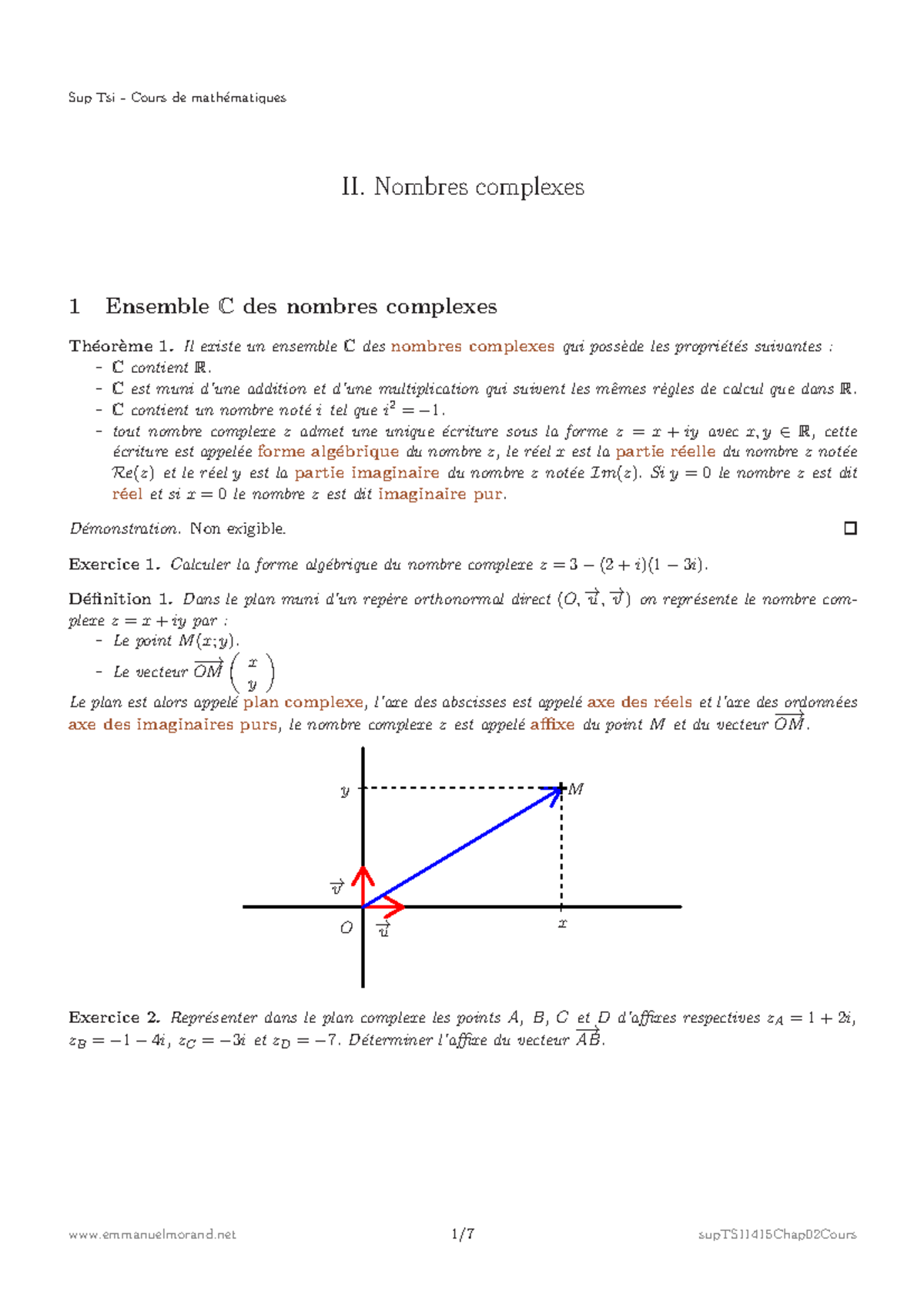 Cours-nombres-complexes - Sup Tsi - Cours de math ́ematiques II ...
