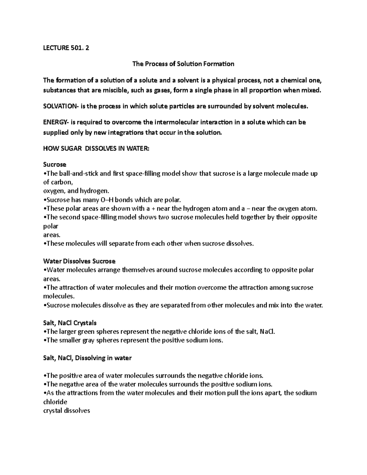 Lecture 501 Chemistry For Engineering Lecture 501 2 The Process Of