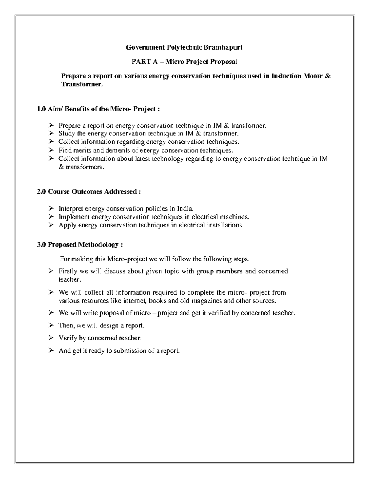 ECA PART A - Micro Project - Government Polytechnic Bramhapuri PART A ...