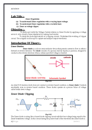 Lab report 1 Basic Electronics - Department of Electrical Engineering ...