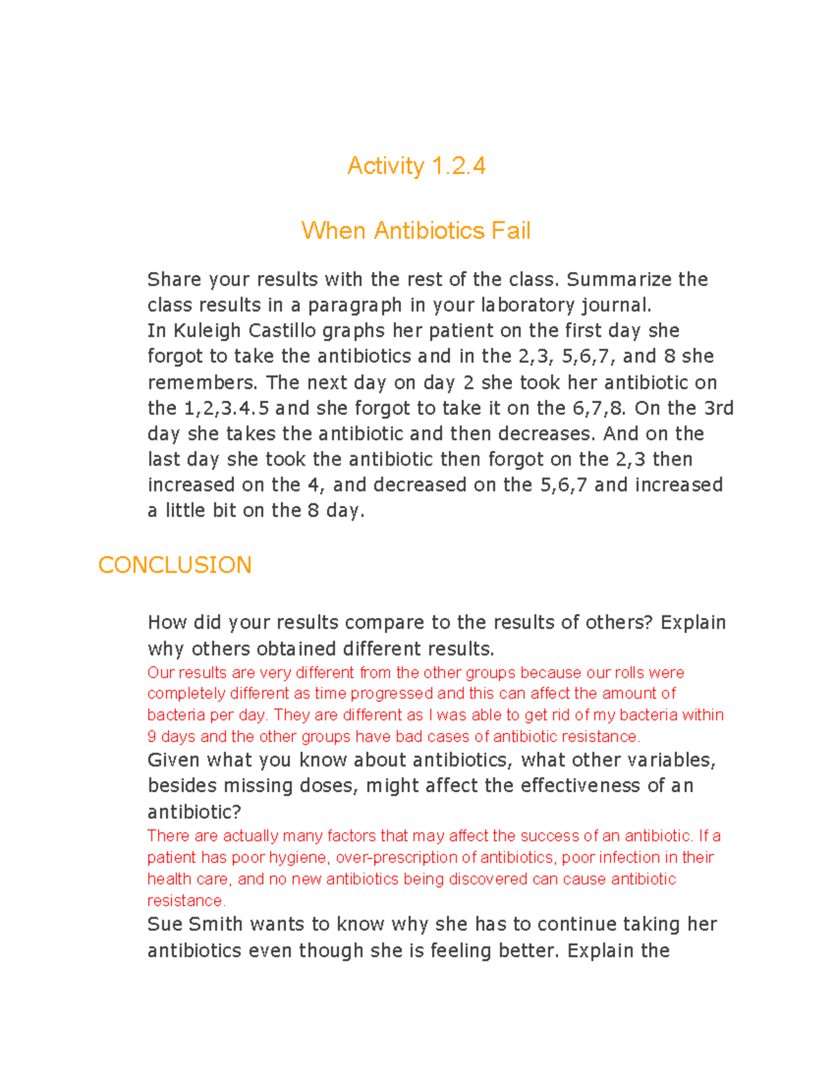 Activity 1.2 - yes - Activity 1. When Antibiotics Fail Share your ...
