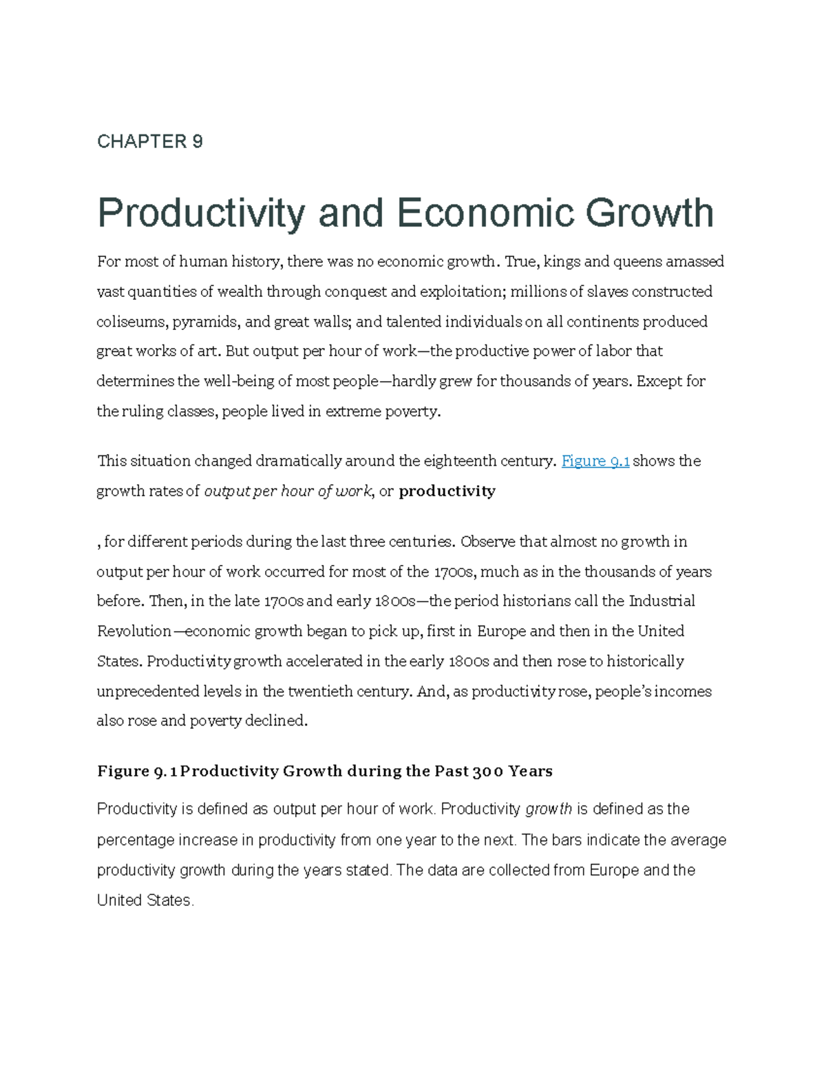 Chapter 9-2 Lecture Notes - CHAPTER 9 Productivity and Economic Growth ...