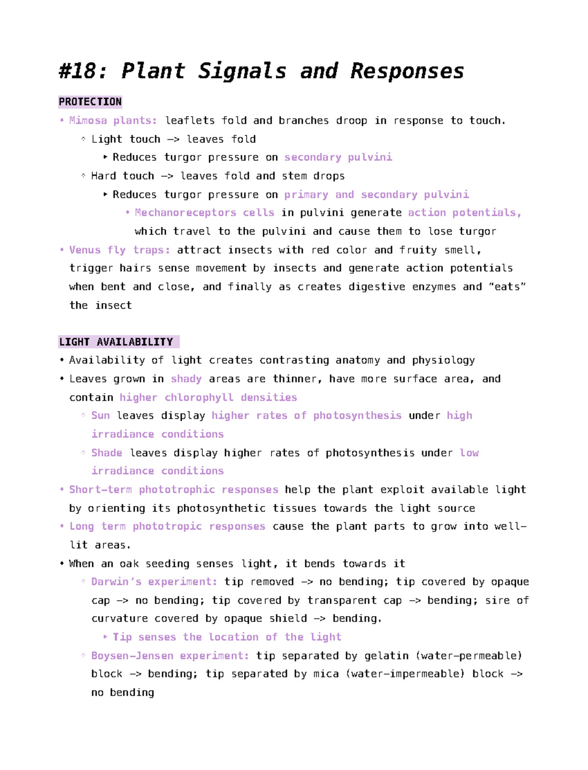 #18 Plant Signals and Responses - #18: Plant Signals and Responses ...