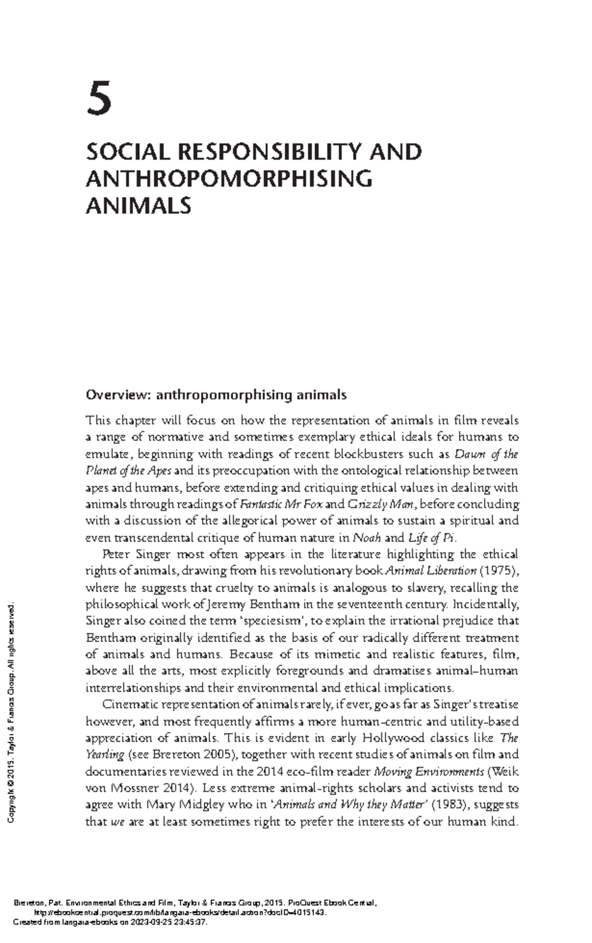 Article #3 Brereton Chapter 5 5 Social responsibility and ...