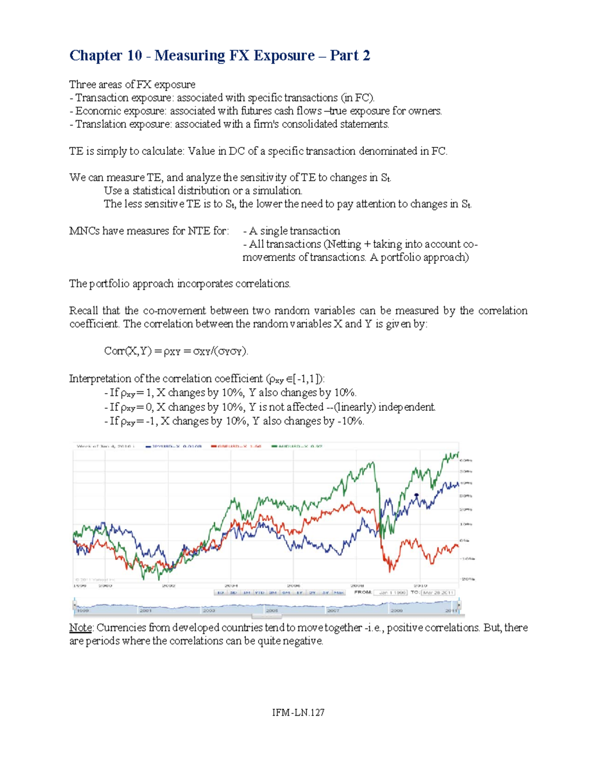 Measuring FX Exposure – Part 2 - Chapter 10 - Measuring FX Exposure ...