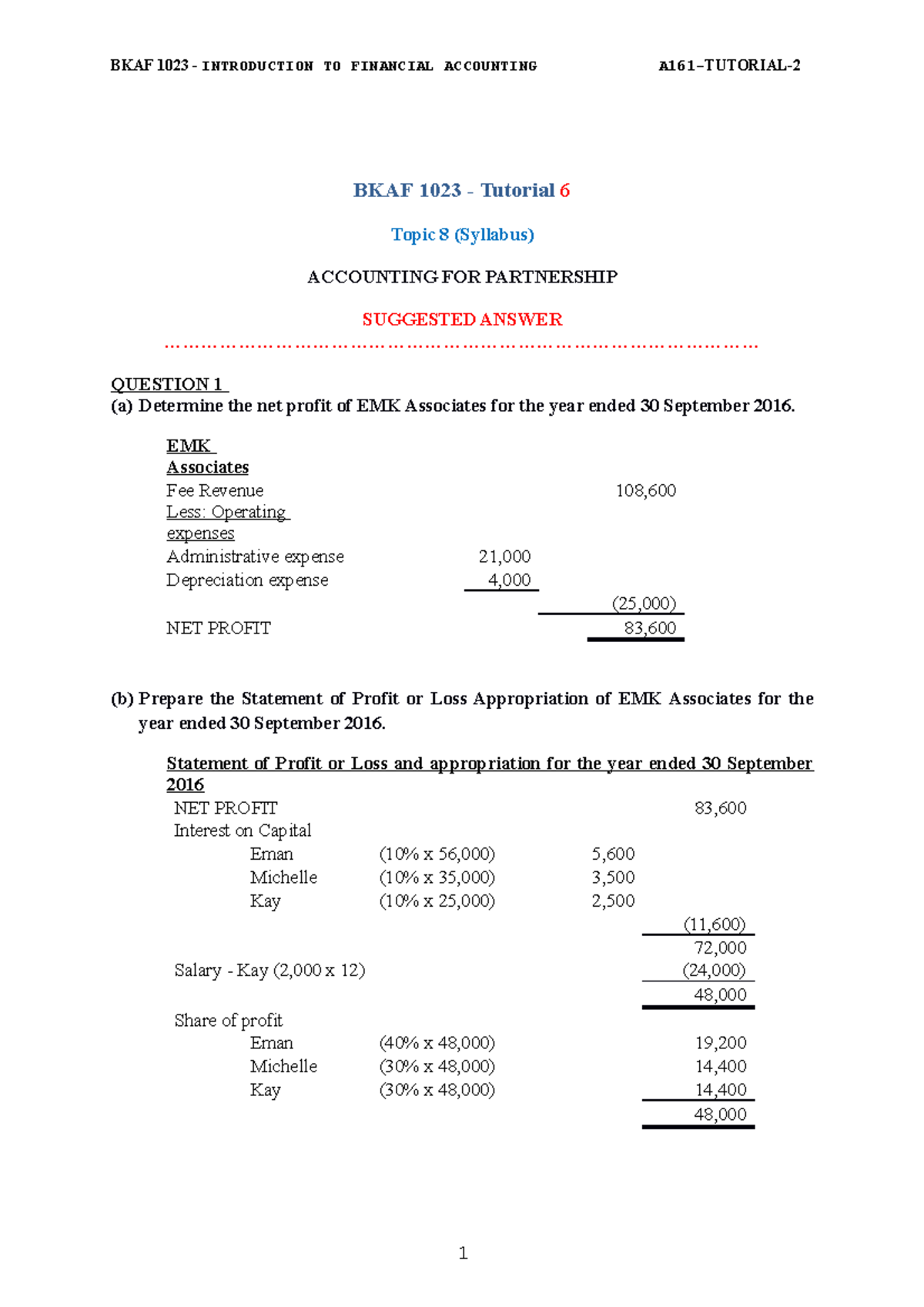 Tutorial 6 (ANS) - BKAF 1023 - INTRODUCTION TO FINANCIAL ACCOUNTING ...