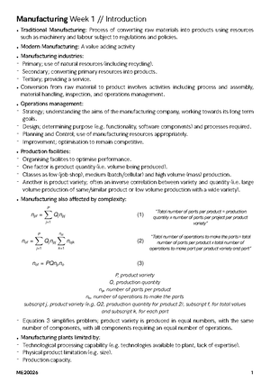 Assembly and Automation Revision Poster - Manual cells o Used for ...